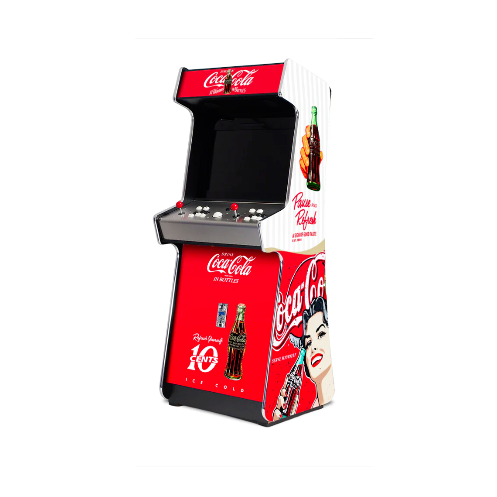 Coca-Cola Retro Upright Arcade Machine Platinum - Includes Upto 6500 ...