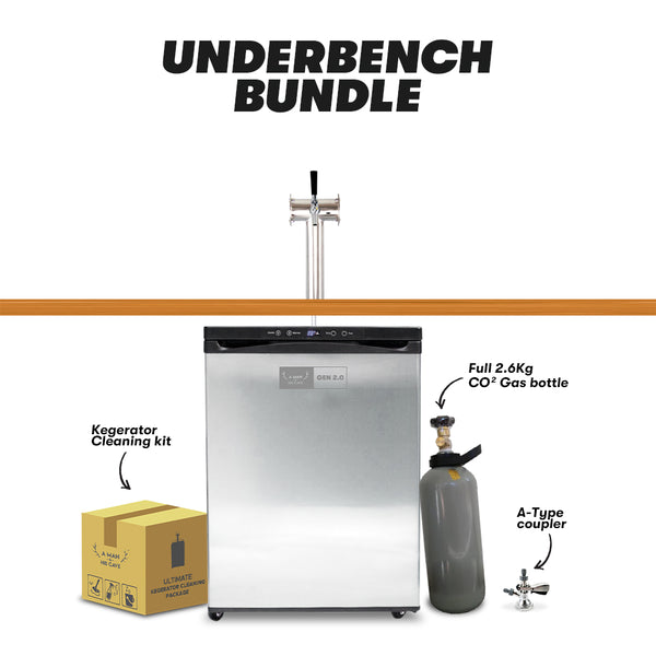 Under-bench Kegerator Bundle For 50L Commercial Keg – A Man & His Cave