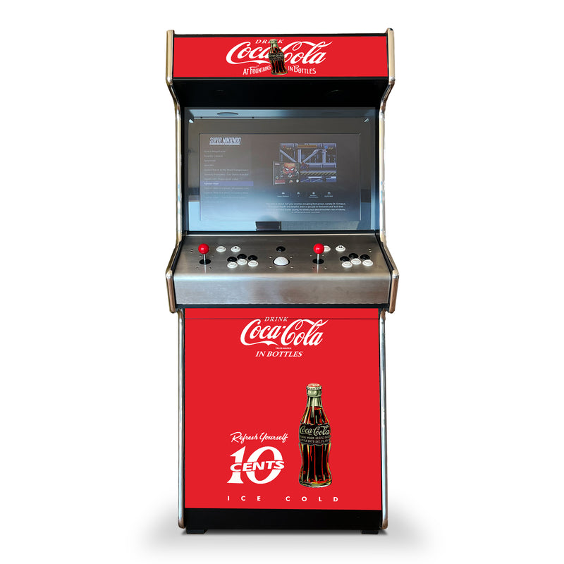 Coca-Cola Retro Upright Arcade Machine Platinum - Includes Upto 6500 ...