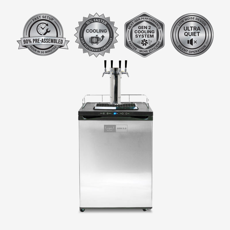 Series-X Kegerator | Quadruple Tap – A Man & His Cave