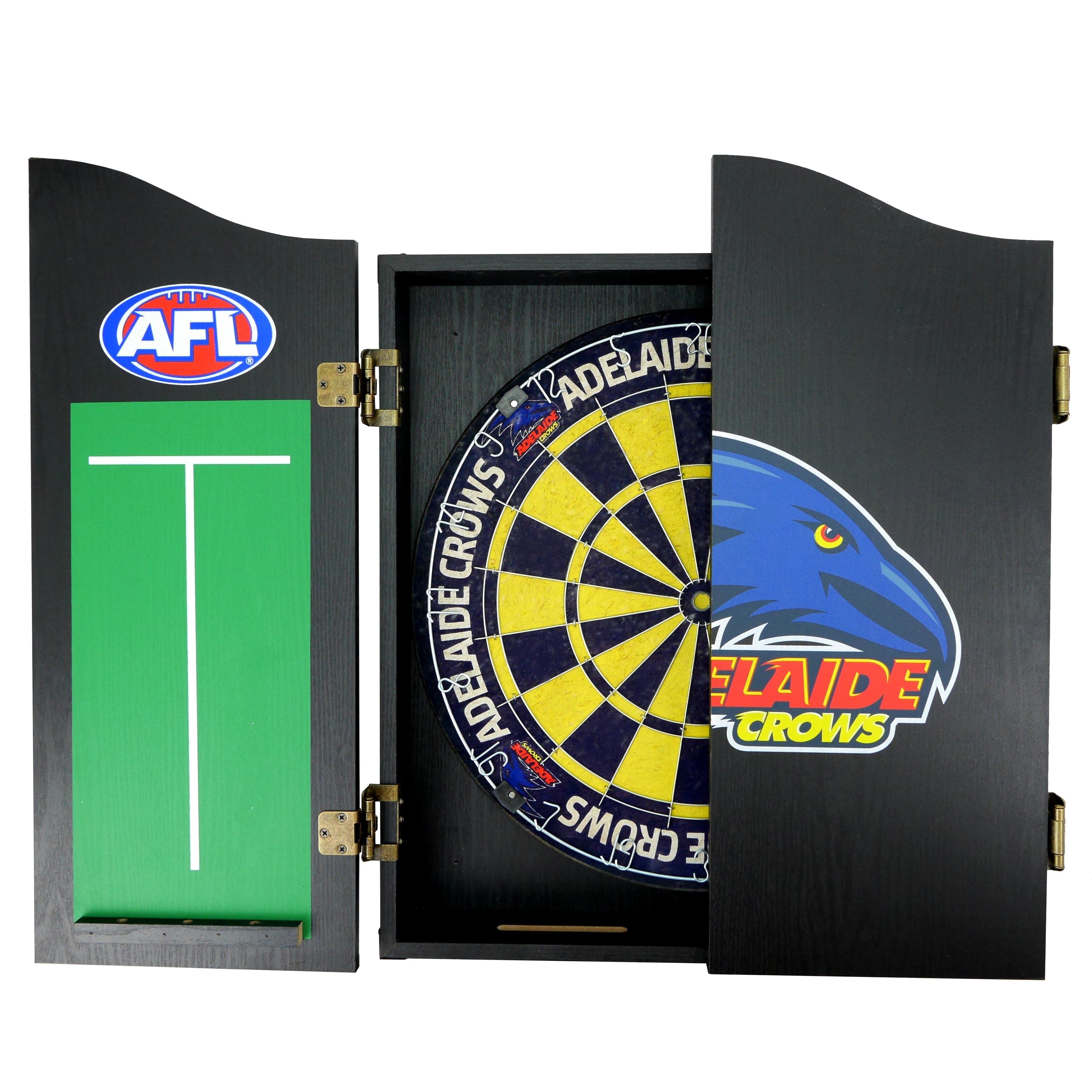 Adelaide Crows AFL Dart Board and Cabinet Set – A Man & His Cave